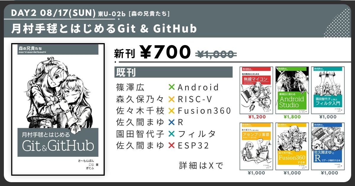 C106 2日目東U-02aで頒布します | 森の兄貴たち